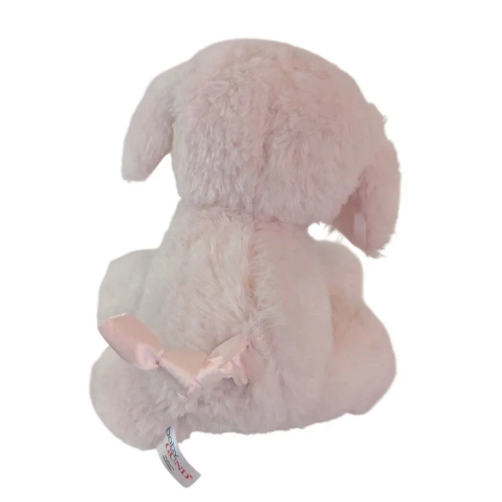Gund | Toys | Baby Gund Fluffey Pink Puppy Dog Plush 9 Lovey Satin Tail ...